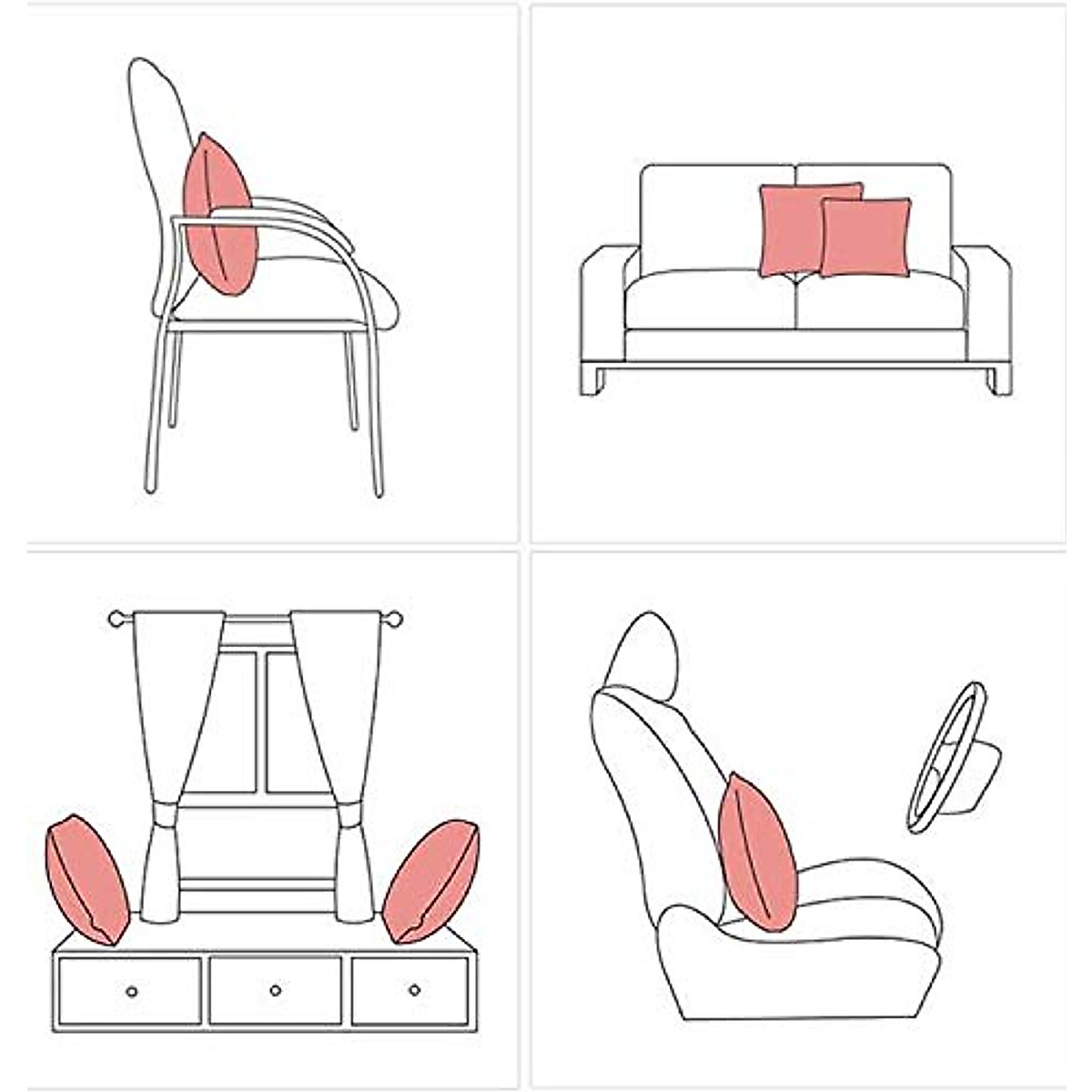 Cyprinus Carpio 3D Leaf Shape Household Pillow Cushion Sofa Lumbar Pillow Household Throw Pillow Decoration 20 * 20 Inch