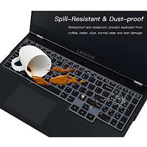 Keyboard Cover for Lenovo Legion Pro 7 7i 16" / Legion 5 5i Pro/Legion 5 5i 5p 5pi 7i 15.6" 17.3" Gaming Laptop/Legion Slim 7 7i 15.6 / IdeaPad 3 3i 15.6 Gaming, LOQ 15.6" 16" Protector -Black