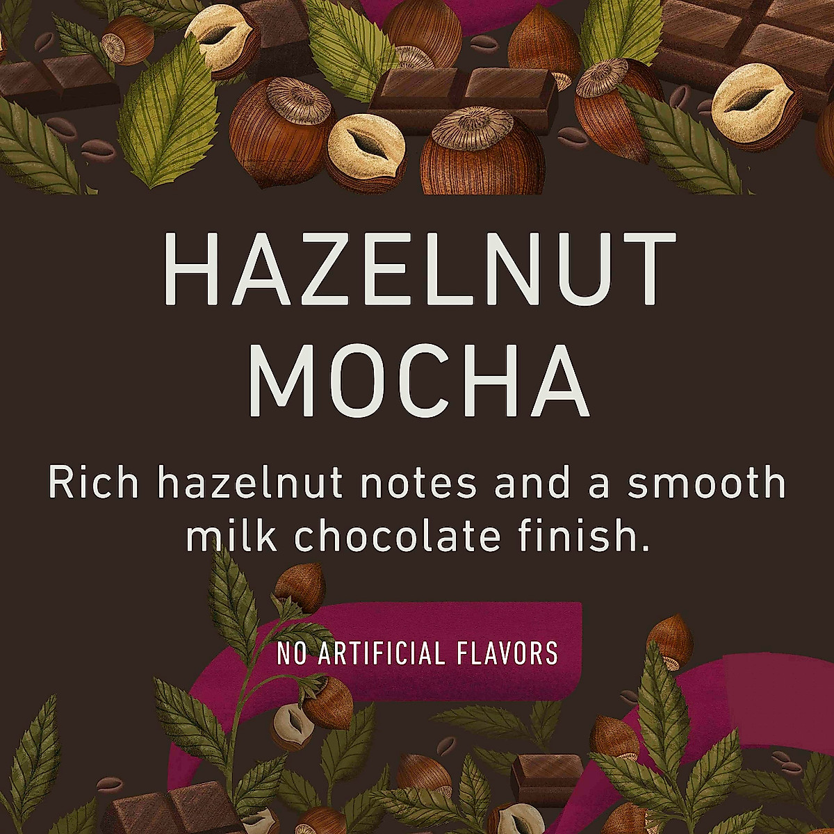 Peet's Coffee Flavored K-Cup Pods, Hazelnut Mocha (22 Count) Single Serve Pods Compatible with Keurig Brewers