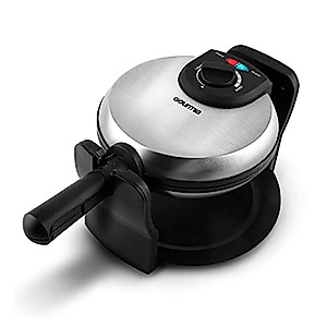 Gourmia GWM448 Rotating Waffle Maker - 180° Rotation - Variable browning control - Indicator lights - Easy to clean - Stainless steel