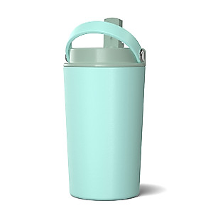 Hydrapeak Junior 14oz Insulated Kids Water Bottle with Straw Lid - Stainless Steel Double Walled and Leak-Proof Insulated Kids Water Bottle for School (Grey/Cloud)