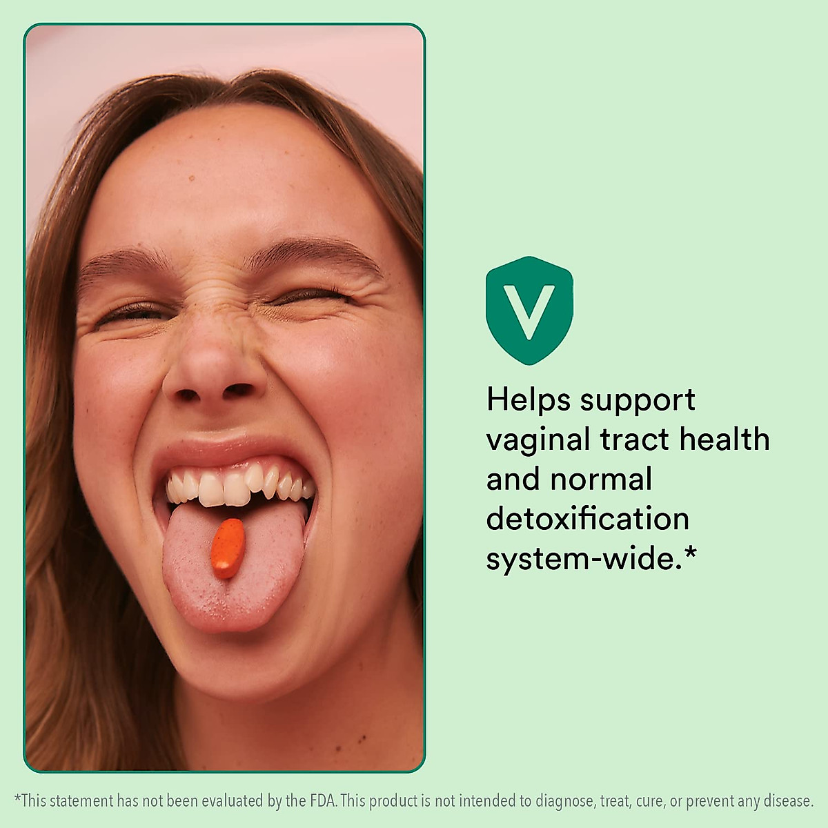 Love Wellness Women's Vaginal Health Supplement, Healthy V Vitamin | Maintains pH Balance, Gut Health & Supports Immunity | Feminine Balance of Candida Yeast with Turmeric & Coconut Oil | 30 Tablets