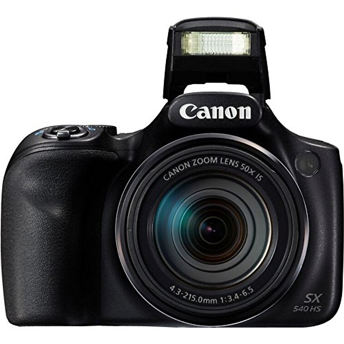 Canon PowerShot SX540 HS 20.3MP Digital Camera with 50x Optical Zoom Red Bundle with 64GB Memory Card, Rechargeable Battery, Battery Charger, Camera Bag and Table-top Tripod (Renewed)