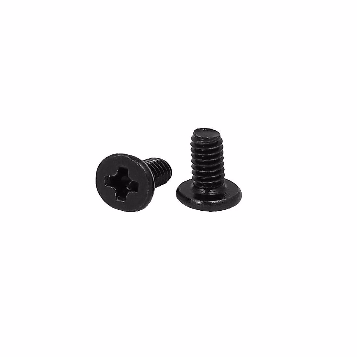 New Lon0167 CM2x4mm Black Featured Zinc Plated Phillips reliable efficacy Laptop Computer PC Repair Screw 200pcs(id:e7f 57 7c 38f)