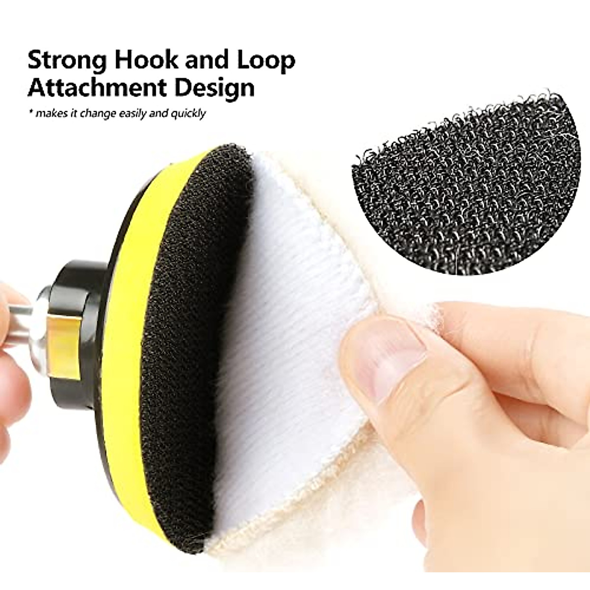 S SATC 3 Inch Buffing Pads 22 Pcs Buffing Pad for Drill 80mm Buffing Pads Car Polishing Pad for Car Sanding Buffing Waxing Sealing Glaze