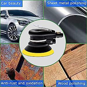 DFESKAH Air Random Orbital Sander,5"Air Sander,Dual Action Pneumatic Sander