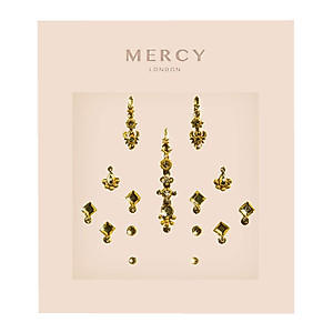 Gigi Gold Bindi ✮ Crystal Indian Bindi Face Jewels Gold Multi Packet