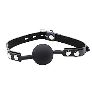 Toxz Soft Silicone Mouth Ball Gag Mouth Stuffed Adult Game Toy,Ball Buckle Belt Silicon Mouth Ball