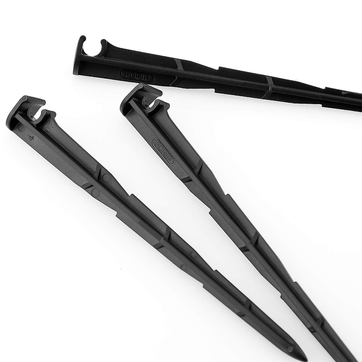 LUTER 50pcs Irrigation Drip Support Stakes Plastic for 1/4" Drip Lines Tubing Hose for Gardens, Flowers, Plants, Vegetable