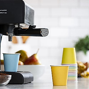 [300 Count] 3 oz. Small Paper Cups, Disposable Mini Bathroom Mouthwash Cups - Assorted Colors