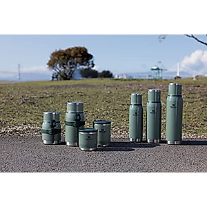 Stanley Adventure-to-Go Vacuum Bottle 1.4 qt | Wide Mouth with Leakproof Cup Lid | Keep Drinks Hot or Cold | Packable for Travel | Insulated Stainless Steel Thermos | BPA-Free | Frost