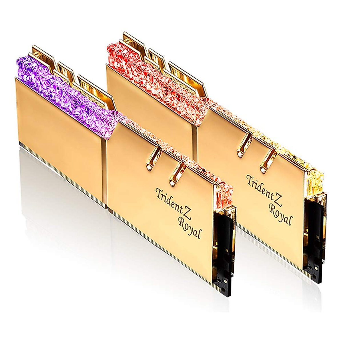 G.SKILL Trident Z Royal Series (Intel XMP) DDR4 RAM 32GB (2x16GB) 3200MT/s CL16-18-18-38 1.35V Desktop Computer Memory UDIMM - Gold (F4-3200C16D-32GTRG)