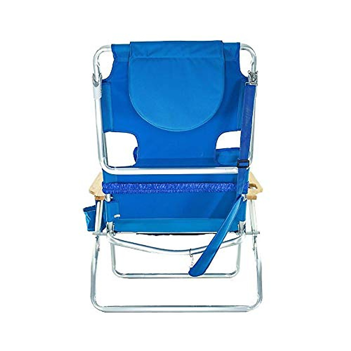 Ostrich Deluxe Padded 3-N-1 Outdoor Lounge Reclining Beach Chair, Blue (2 Pack)