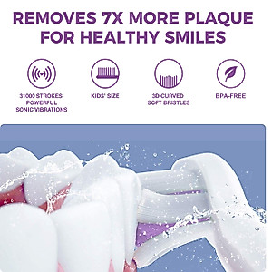 Vekkia Kids Electric Toothbrush and Replacement Heads Purchased Together Save 10%