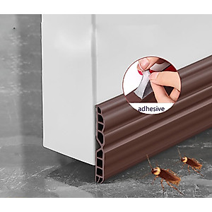 Eweniar Draft Stopper Rubber Seal Strip for Bottom of Door Gap Filler Dust Proof