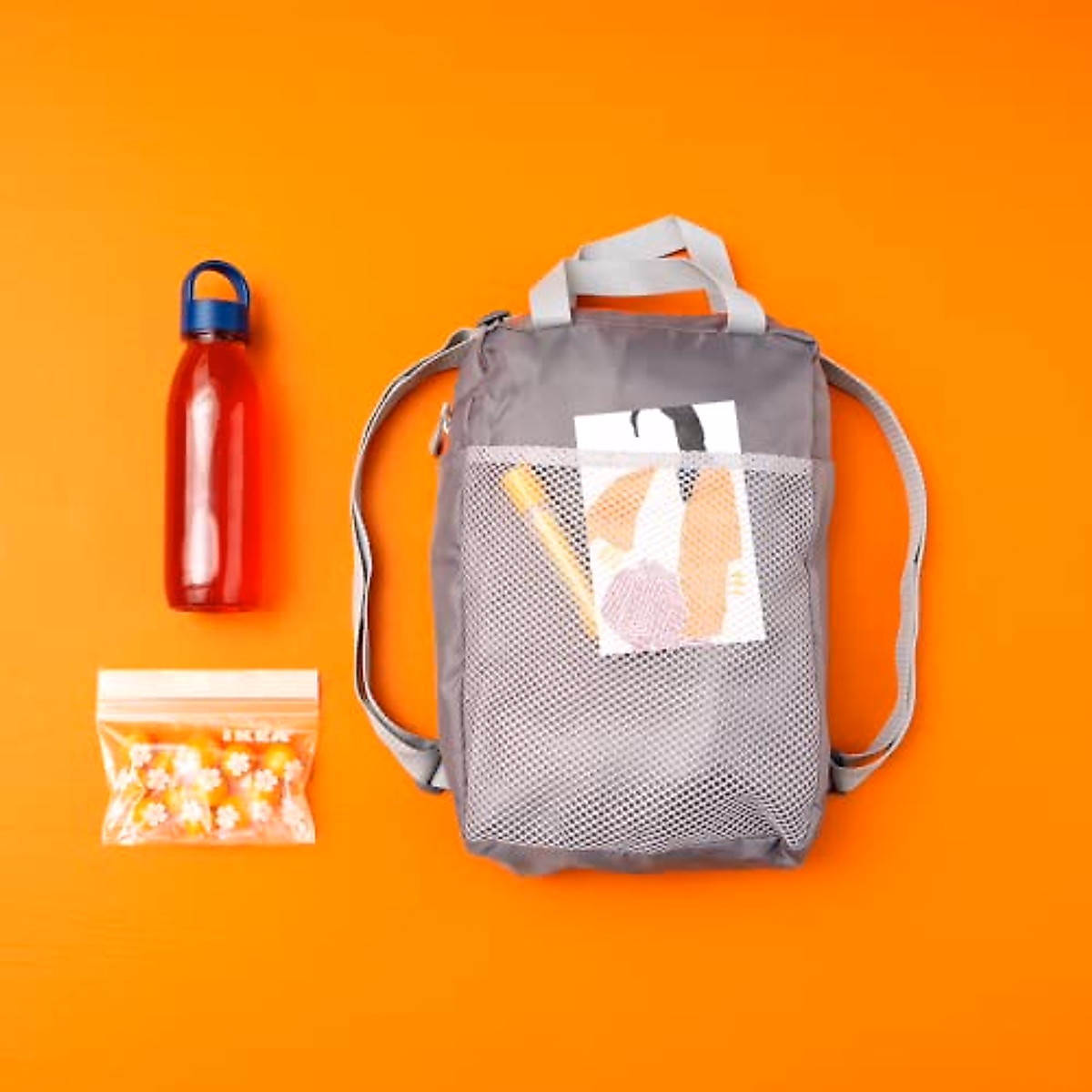 IKEA Mini Bagpack, Grey Colour, 9 l (2 Gallon), Unisex, PIVRING.