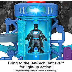 Fisher-Price Imaginext DC Super Friends Batman Toy Bat-Tech Batcycle Vehicle & Figure Set for Preschool Pretend Play Kids Ages 3+ Years