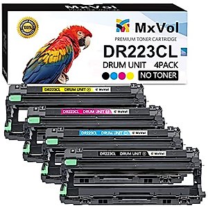 MxVol Compatible Brother DR223CL DR-223CL DR223 Drum Unit Replacement for Brother HL-L3290CDW MFC-L3710CW MFC-L3750CDW HL-L3210CW MFC-L3770CDW HL-L3230CDW HL-L3270CDW Printer, 4-Pack (NO Toner)