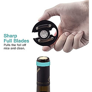 EZBASICS Wine Foil Cutter, Stainless Steel Shell, Magnetic Design, Gift Box Package
