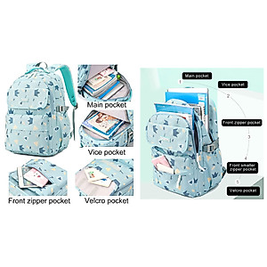 JiaYou Girls Women Backpack Junior Middle School Daypack High School University Laptop Bag(Purple Backpack,29 Liters)