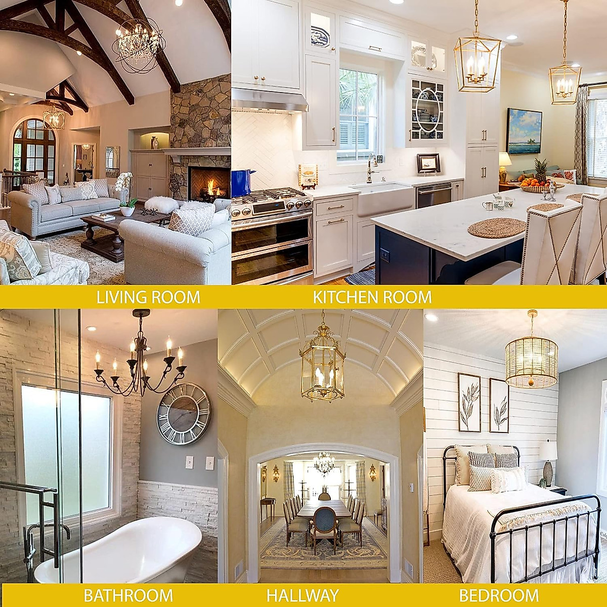 Duoled E12 Candelabra LED Bulb 60 Watt, Frosted Candelabra LED Light Bulbs, Dimmable Chandelier Light Bulbs for Vanity, 2700K Warm White Bulbs, 6W Equal 60W, Bent Tip Small Base Type b Bulbs, 6 Pack