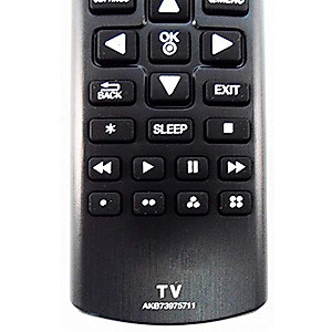 AKB73975711 Remote Control Replaced for LG TVs 42LB5600-UZ, 55LB5900-UV and Almost All Late Model LG TV's