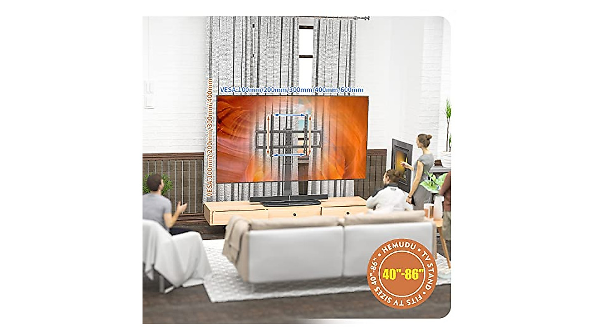 Universal Swivel TV Stand for 40-86 Inch TVs | Adjustable & Heavy Duty