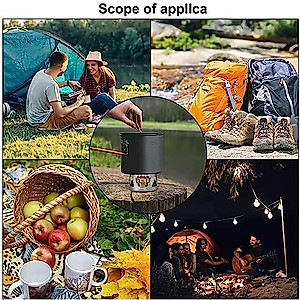 UVIKTE Mini Alcohol Stove Brass Spirit Burner with Aluminium Stand, Ultralight Portable Backpacking Stove for Camping Hiking Picnic Survival GREY