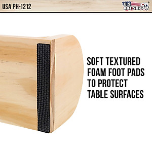 US Art Supply 12 inch Wooden Tabletop Easel Paper Roll Holder & Dispenser