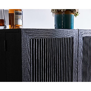 Home Source Jill Zarin Folding Wine Cabinet Black