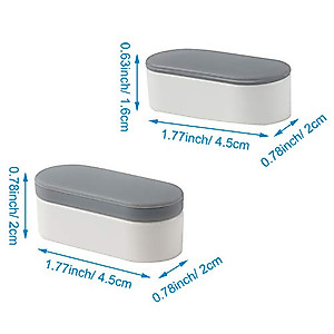 8 Pcs Universal Toilet Seat Bumpers, Toilet Lid Rubber Bumpers Replacement Kit with 8 Extra Thickness Pads for Changing Heights, Strong Adhesion Bidet Toilet Bumpers for Home, Hotel, Hospital