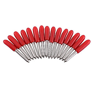 Roland Blades 45 Deg 15Pcs Cutting Blade 45° Knife for Plotter Cutter Red Cap