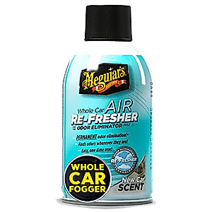 Meguiar's G16402 Whole Car Air Re-Fresher Odor Eliminator Mist, New Car Scent, 2 Fluid Ounces