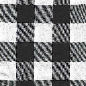 Yarn Dyed Flannel Plaid Black & White (15 Yard Bolt)