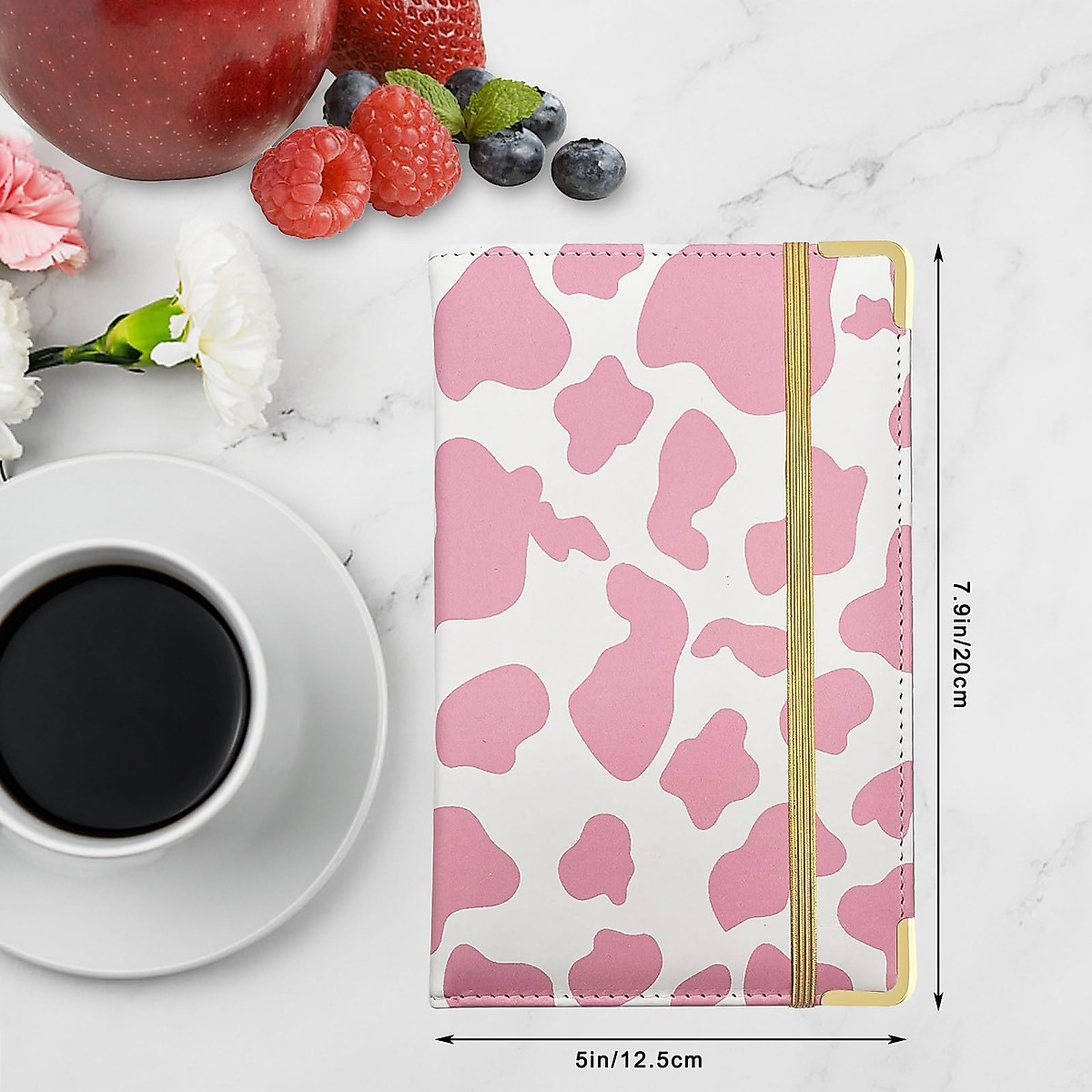 YeeCASE Server Book, Painted Server Books for Waitress, Durable Leather Waitess Book with Zipper Pocket,Server Manual Checkbook Fits Server Apron