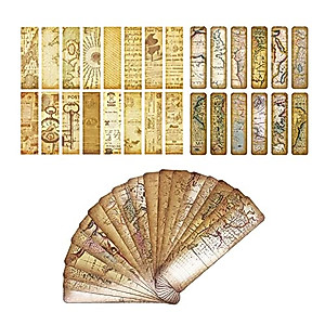 Vintage Style Bookmarks for Women Men, European Famous Building Landmark Bookmark, Inspirational Travel Book Marker Cards - Best Quality Bulk Set(60 Pack）