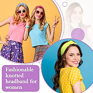 Yunlly 40 Pcs Headbands for Women Girls Knot Turban Hair Bands Set, Elastic Design, Quality Fabric Material, Stylish Women's Headbands, Multipurpose Headbands