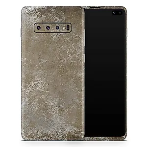DesignSkinz Distressed Silver Texture v3 Protective Vinyl Decal Wrap Skin Cover Compatible with The Samsung Galaxy S20 (Screen Trim & Back Glass Skin)