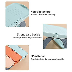 BDSJBJ 2PCS Shoe Slots Organizer,Adjustable Shoe Stacker Space Saver Easy Shoe Organizer Shoe Stacker Organizer Double Layer Shoe Rack Organizer Holder for Closet