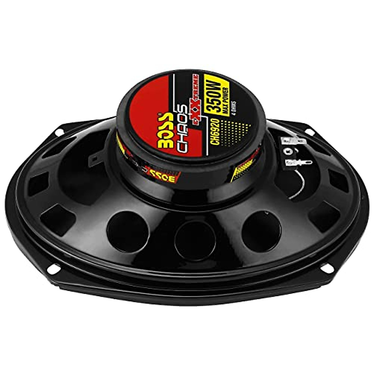 BOSS Audio Systems CH6920 Chaos Series 6 x 9 Inch Car Stereo Door Speakers - 350 Watts Max, 2 Way, Full Range Audio, Tweeters, Coaxial, Sold in Pairs