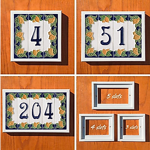 4 Tile Handmade White Hardwood Frame for Ceramic Tiles (4 Tile White Hardwood Frame)