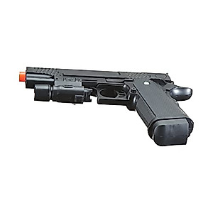 P2 Spring Powered Airsoft Pistol Plastic Lightweight/ (Black)-