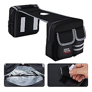 KEMIMOTO ATV Tank Bag Waterproof Warm/Cooler ATV accessories Motorcycle Saddle Bag Compatible with Sportsman Scrambler FourTrax Grizzly Snowmobile Bicycle