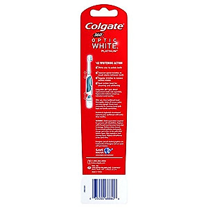 Colgate Optic White Battery Powered Toothbrush, Soft