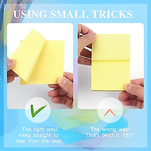 Early Buy Sticky Notes 3x3 Self-Stick Notes 6 Pads, 6 Pastel Color, 100 Sheets/Pad