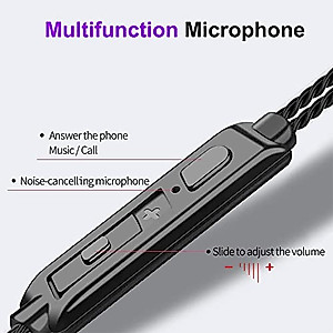 Cianyyee 5 Pack Wired Earbuds with Microphone in-Ear Headphones,Kids School Earphones High Definition Fits 3.5mm Interface for iPhone,iPad,iPod MP3/4 Players,PC,Laptop