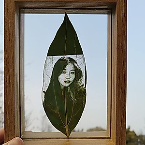 Customized Leaves Photo Gifts, Birthday Gifts for Women, Gifts for Newlyweds, Valentines Day Gifts for Him, Memorial Gifts for Loss of Father, Dog Memorial Picture Frame