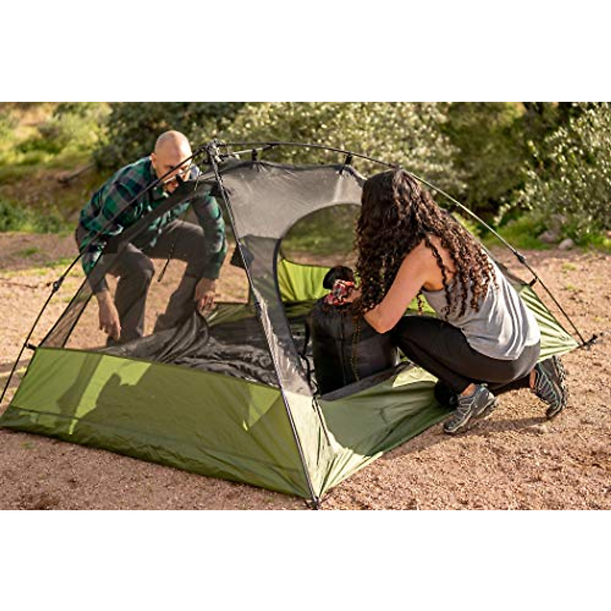 TETON Sports Vista 2 Quick Tent; 2 Person Dome Camping Tent; Easy Instant Setup, Green