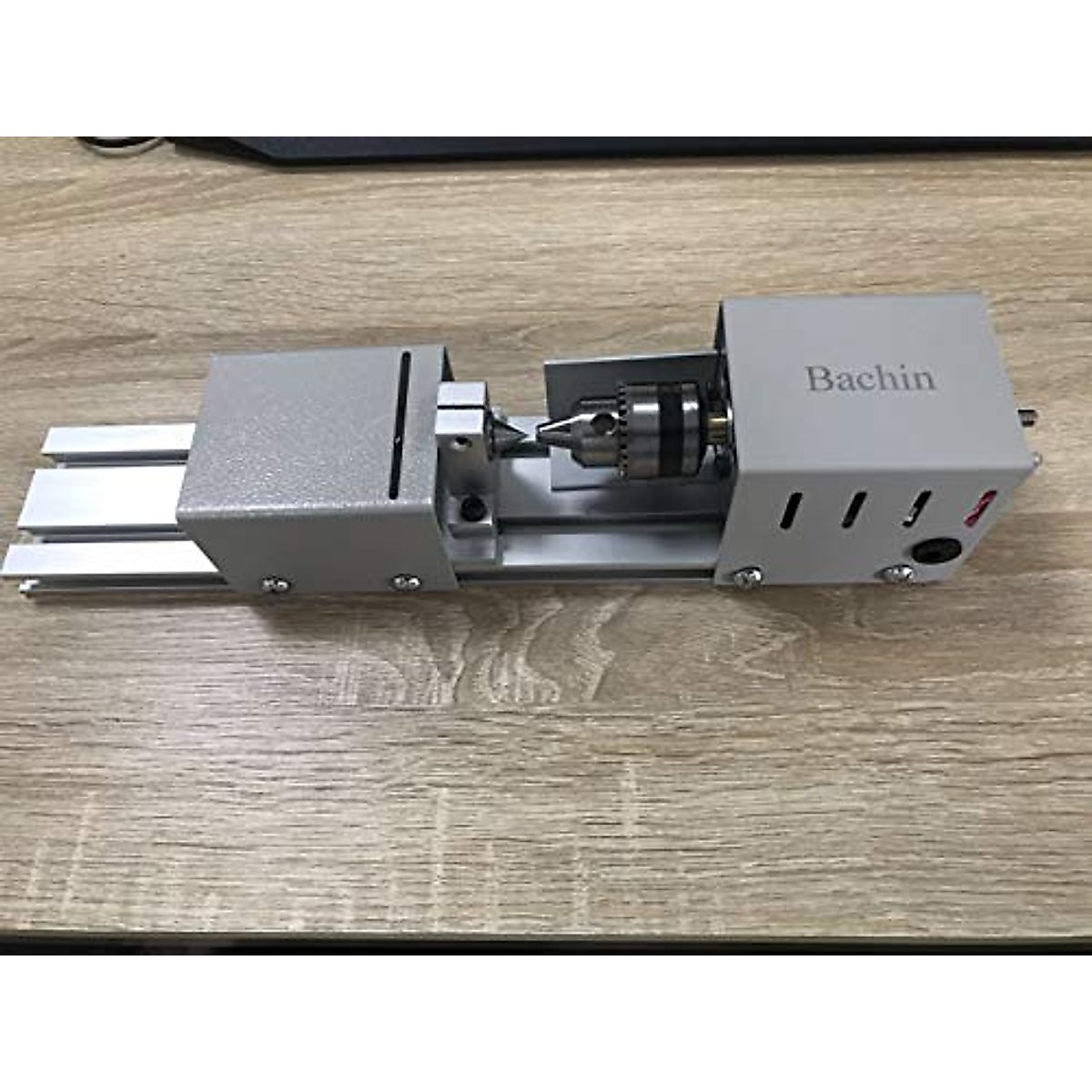 BACHIN Mini Lathe Beads Polisher Machine Diy Machining for Table Woodworking Wood DIY Tool Lathe Standard Set