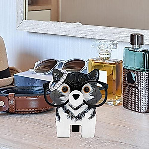 Animal Glasses Holder, Glasses Holder Stand, Wooden Eye Glass Display Stands, Frog Wolf Octopus Glasses Bracket, Glasses Stands Glasses Accessories for Home Office Desk Decor